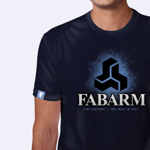 Fabarm Geometric Splatter T-Shirt (Navy) - FABARM USA