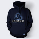 Fabarm Geometric Splatter Hoodie (Navy) - FABARM USA